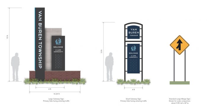 Van Buren Township Gateway Signage - Ideation