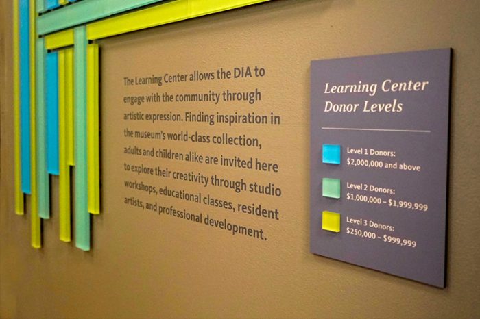 DIA, Learning Center Donor Display - Ideation